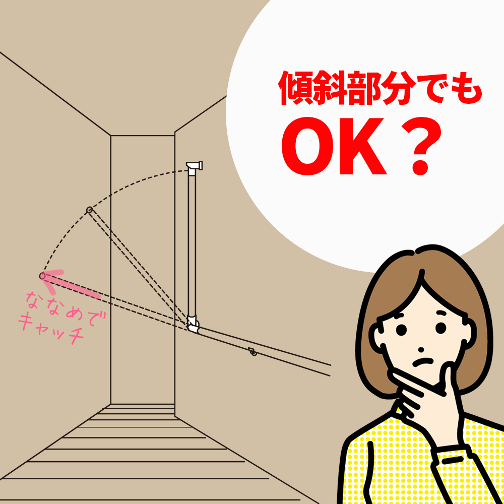 遮断機式手すりブラケット直角型N（BF-24）を傾斜部分に使えますか？ – マツ六株式会社FAQサイト